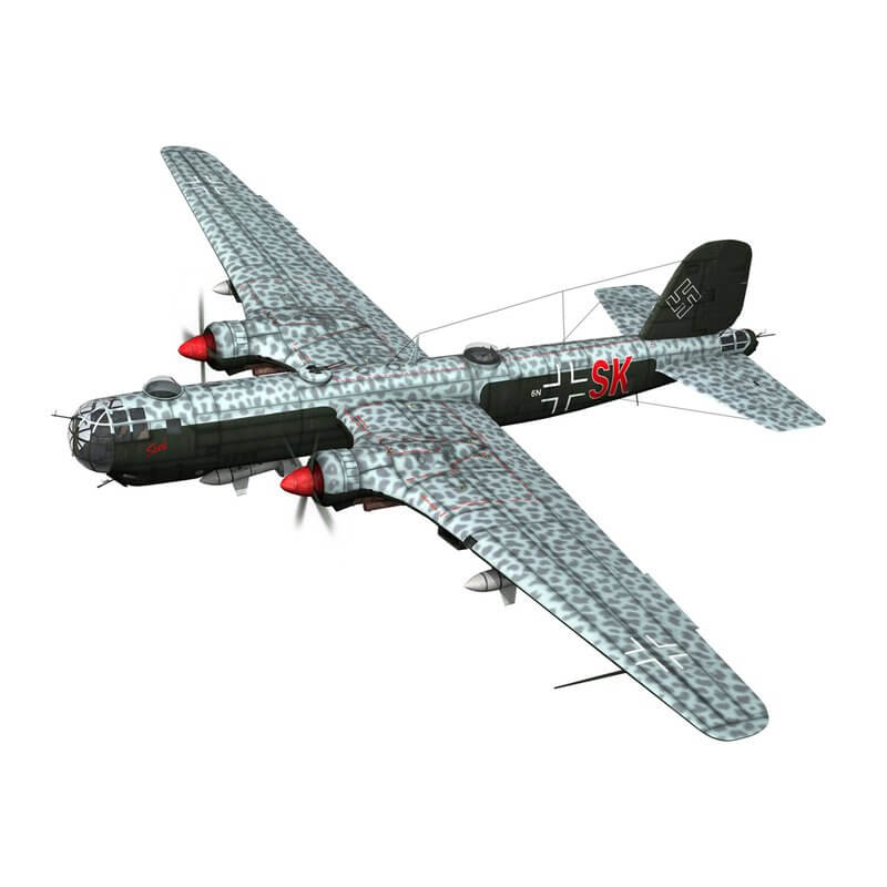 Heinkel He-177 - Greif - 6NSK 3D Model by panaristi