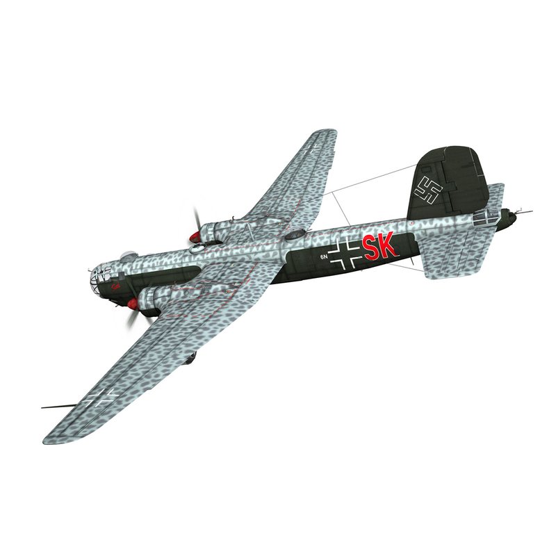 Heinkel He-177 - Greif - 6NSK 3D Model by panaristi