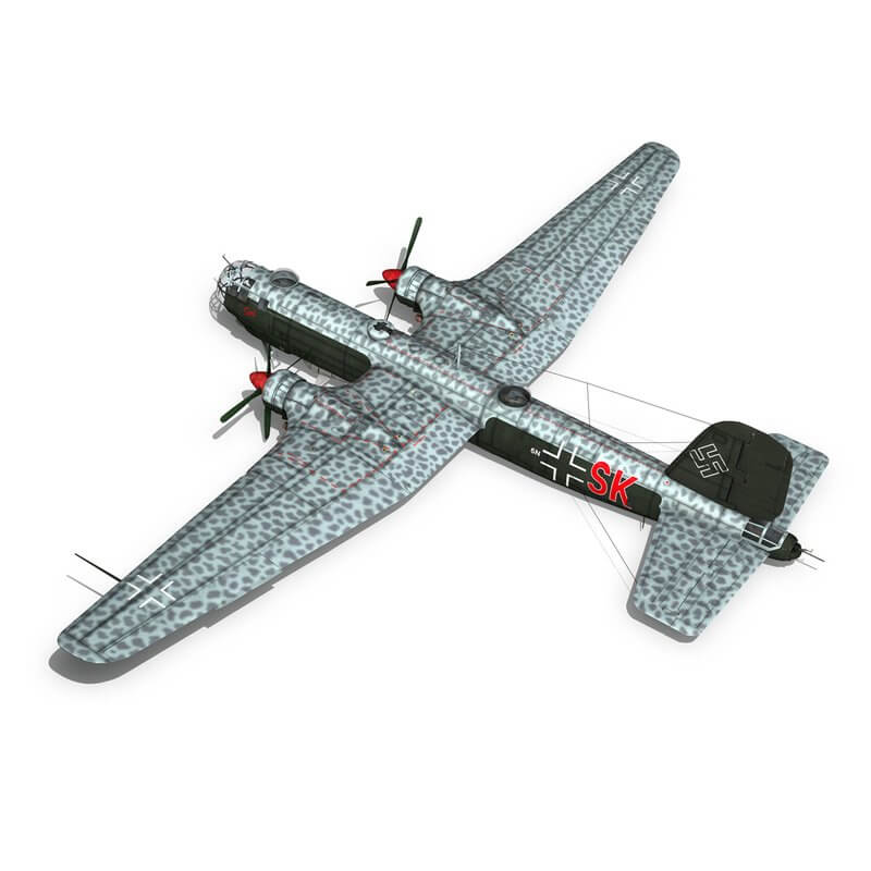 Heinkel He-177 - Greif - 6NSK 3D Model by panaristi