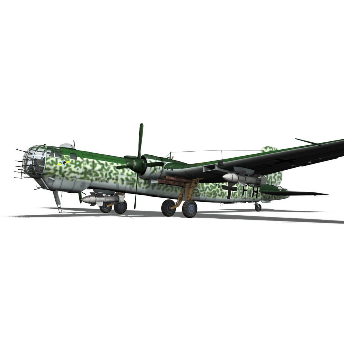 Heinkel He-177 - Greif - F8FH 3D Model by panaristi