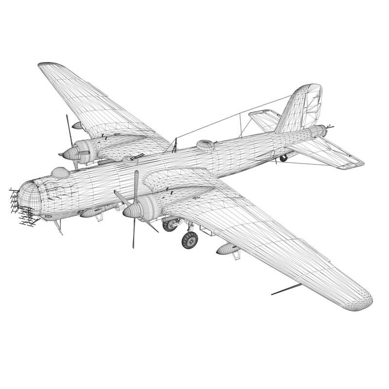 Heinkel He-177 - Greif - F8FH 3D Model by panaristi