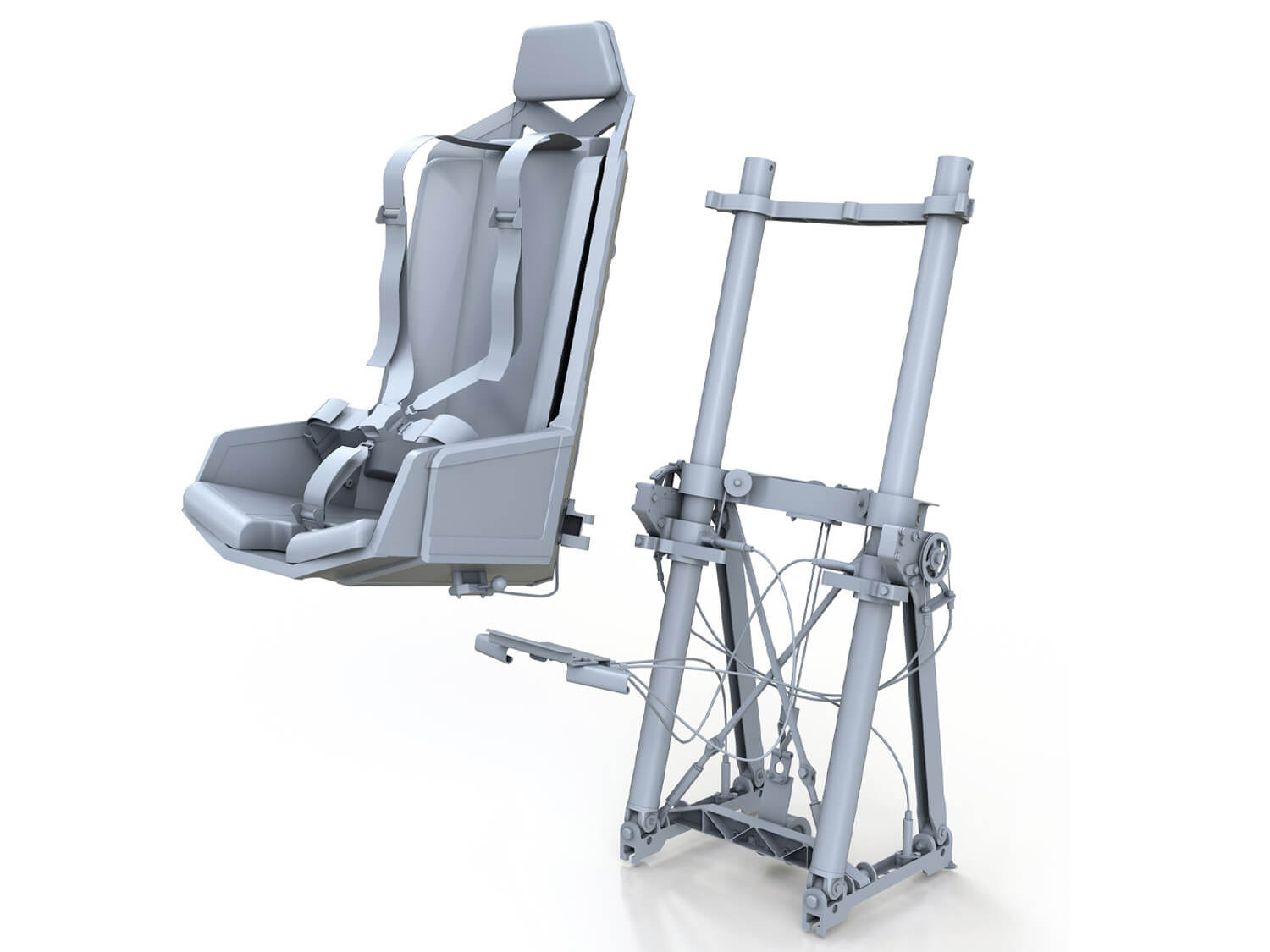 Helicopter Pilot Seat - 3D Model by panaristi