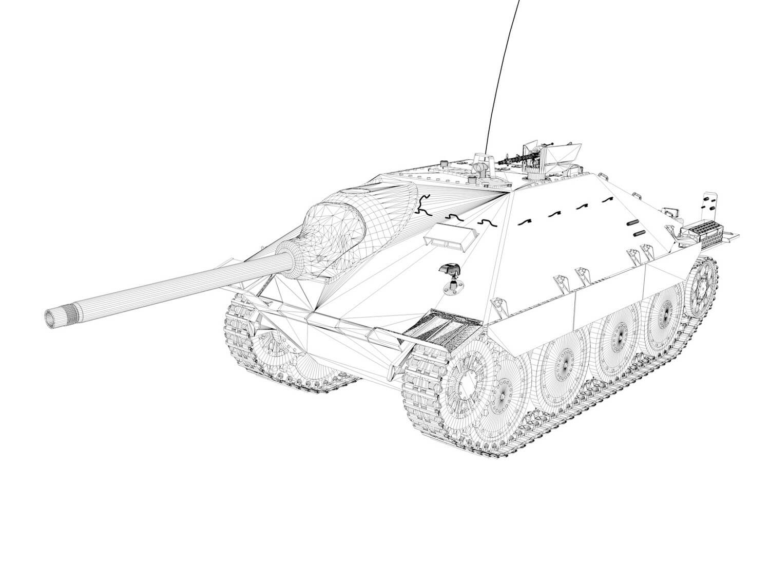 Jagdpanzer 38(t) Hetzer - 3D Model by panaristi