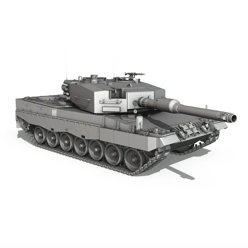 Leopard 2A4 MBT - 3D Model by panaristi