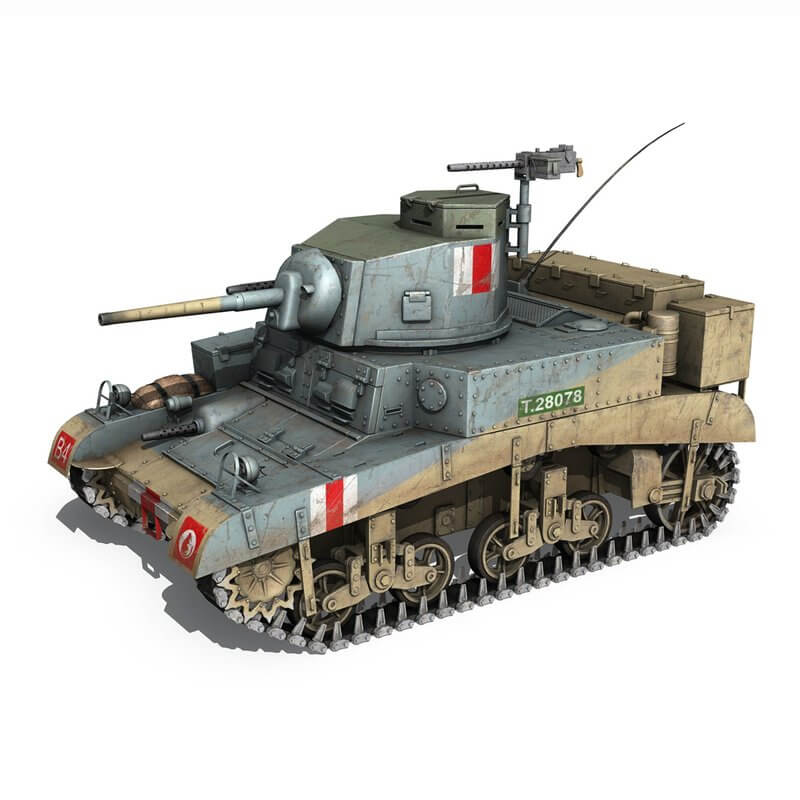 Light Tank M3 Stuart Mark I (Honey) - 3D Model by panaristi