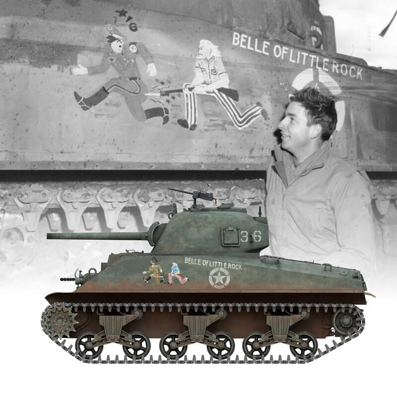 M4 Sherman - Belle of Little Rock 3D Model by panaristi