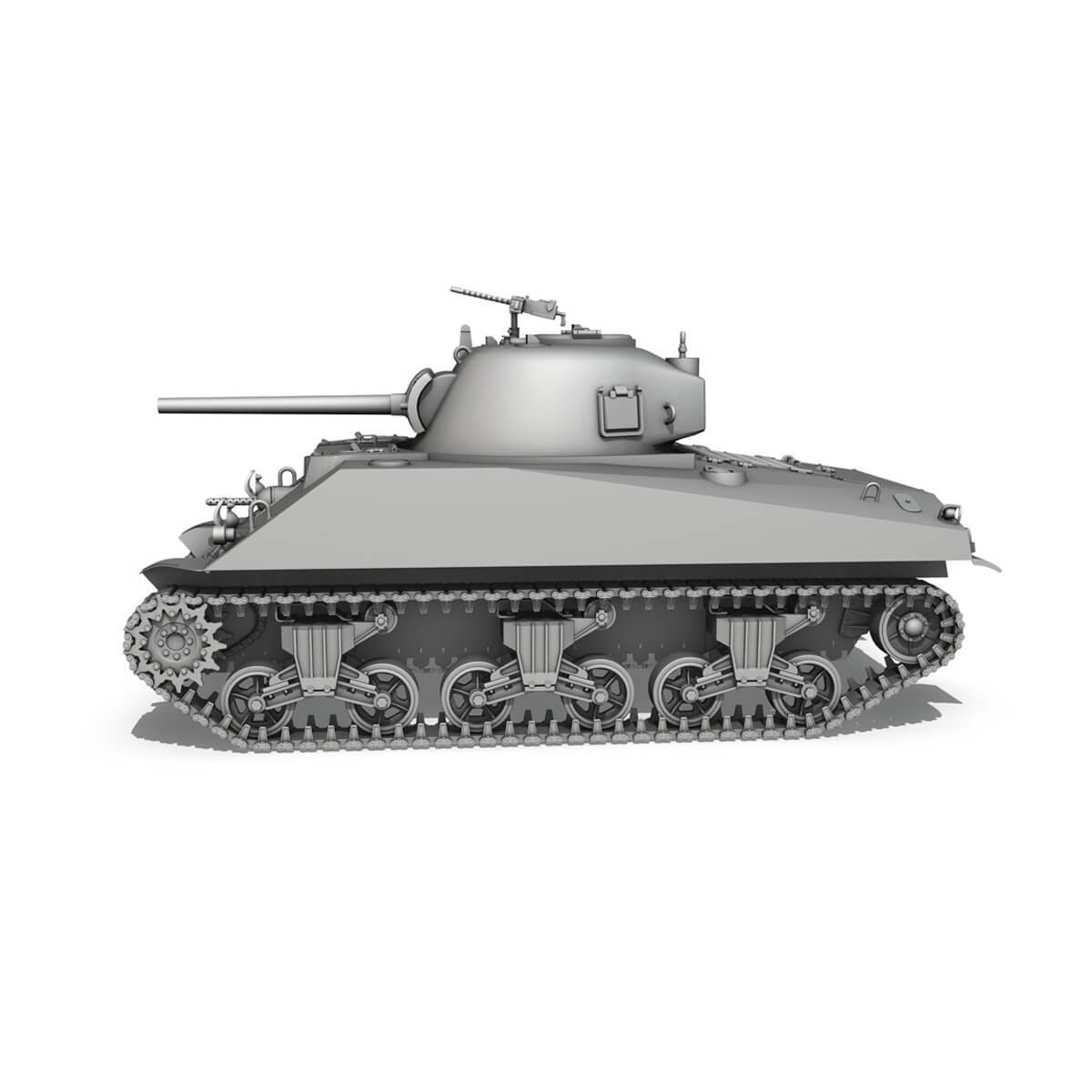 M4A2 Sherman - Medium Tank 3D Model by panaristi