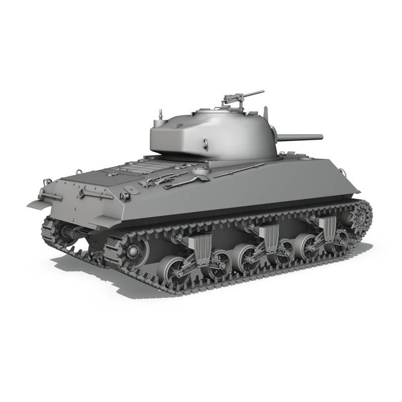 M4A2 Sherman - Medium Tank 3D Model by panaristi
