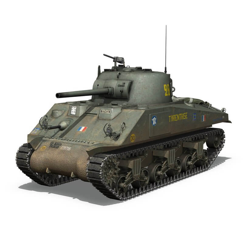 M4A2 Sherman - Tarentaise 3D Model by panaristi
