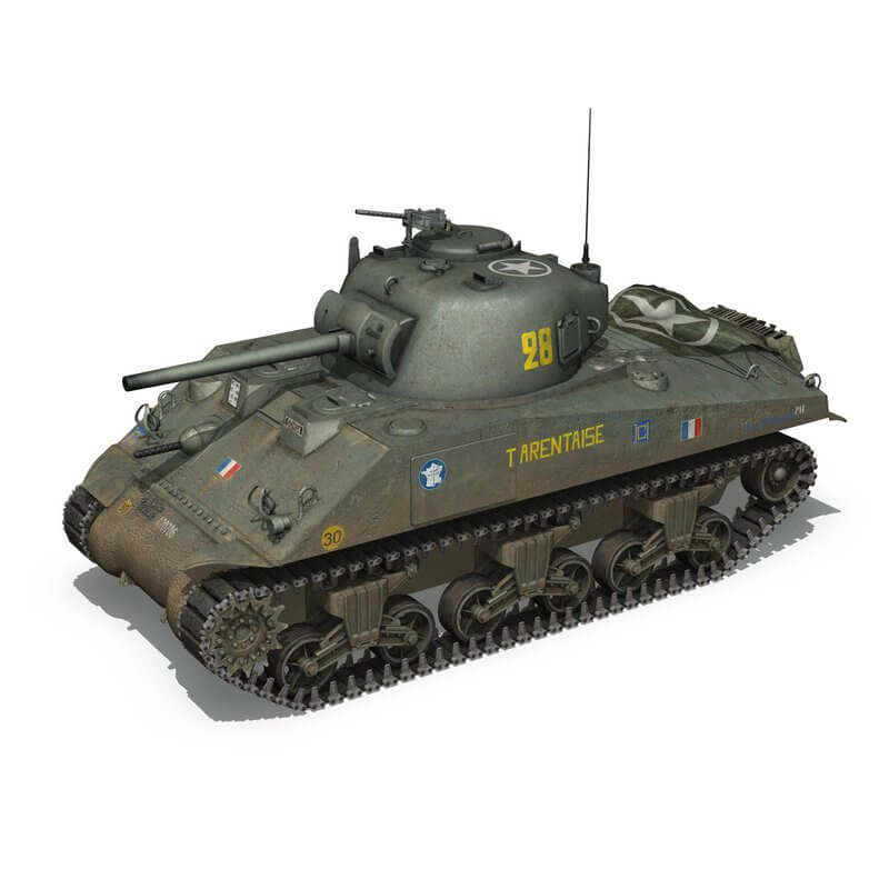 M4A2 Sherman - Tarentaise 3D Model by panaristi