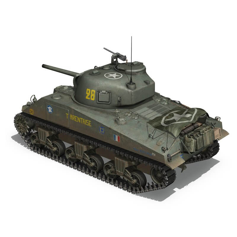 M4A2 Sherman - Tarentaise 3D Model by panaristi