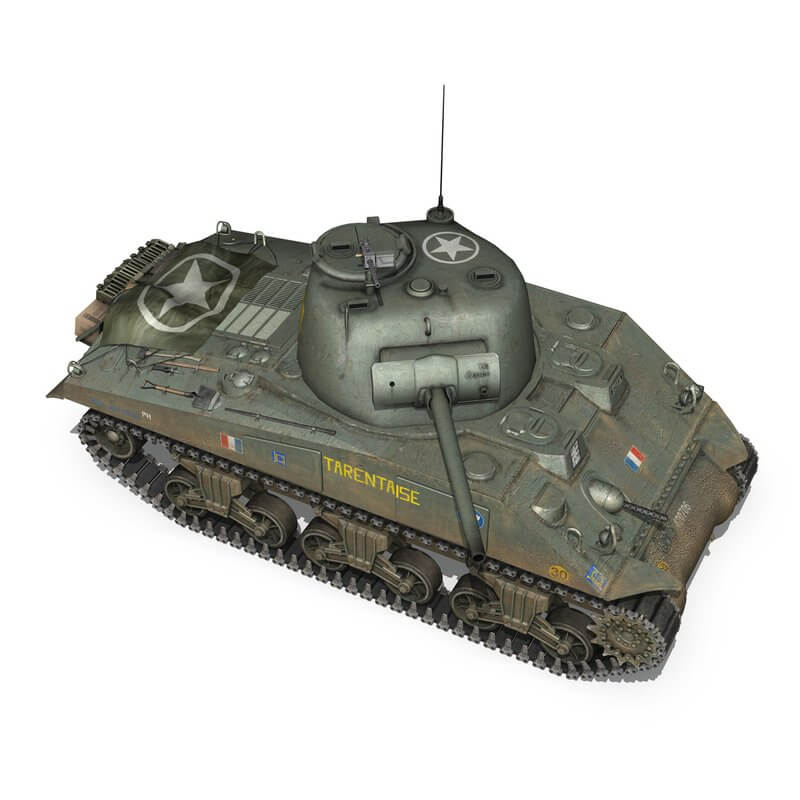 M4A2 Sherman - Tarentaise 3D Model by panaristi