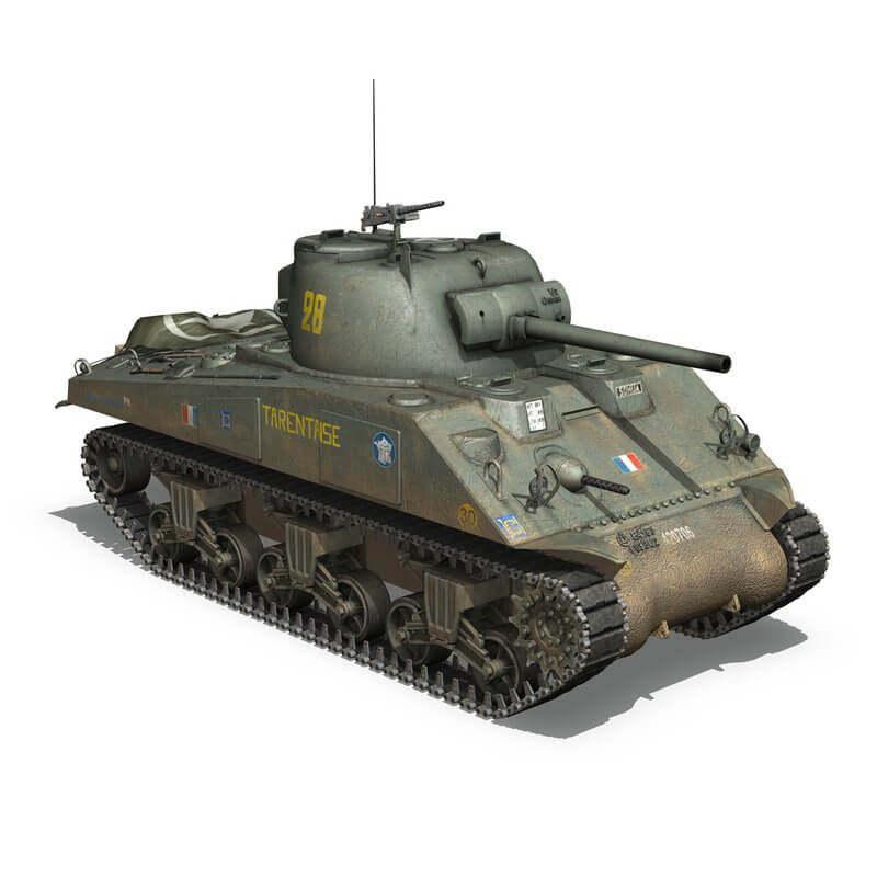 M4A2 Sherman - Tarentaise 3D Model by panaristi