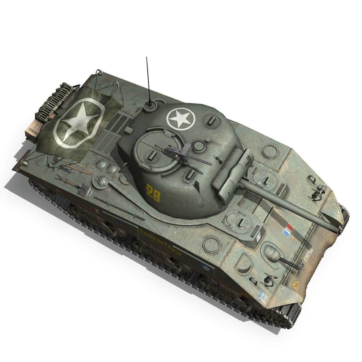 M4A2 Sherman - Tarentaise 3D Model by panaristi