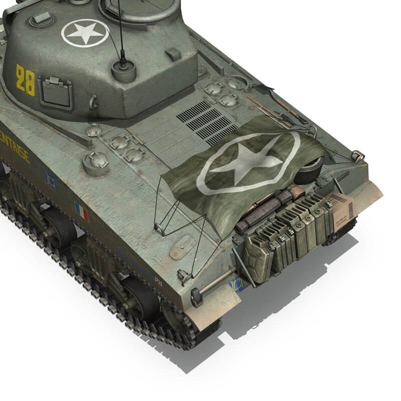 M4A2 Sherman - Tarentaise 3D Model by panaristi