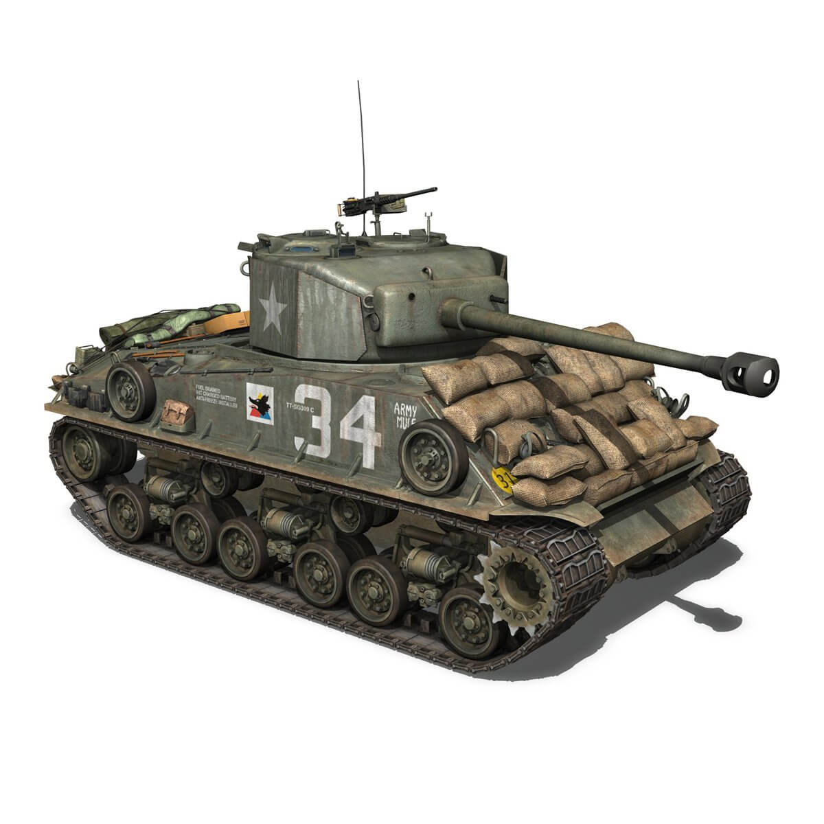 M4A3 Sherman - Collection 3D Model by panaristi