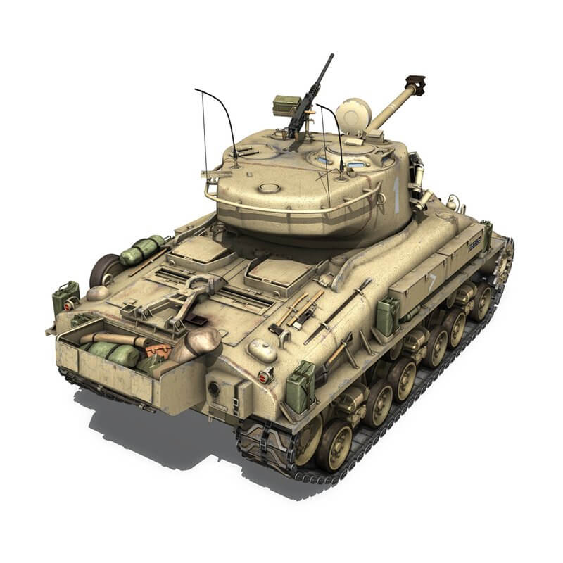M51 Israel Super Sherman - 1 3D Model by panaristi