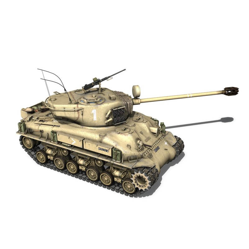 M51 Israel Super Sherman - 1 3D Model by panaristi