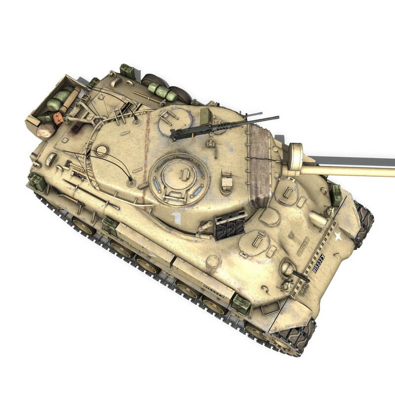 M51 Israel Super Sherman - 1 3D Model by panaristi