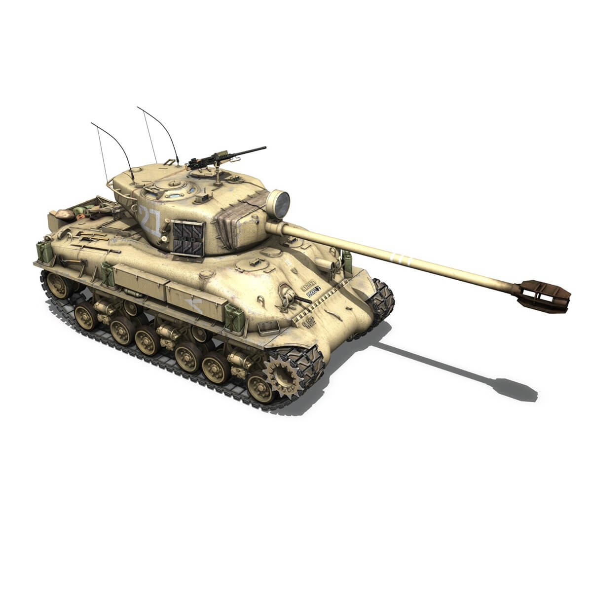 M51 Israel Super Sherman - 21 3D Model by panaristi