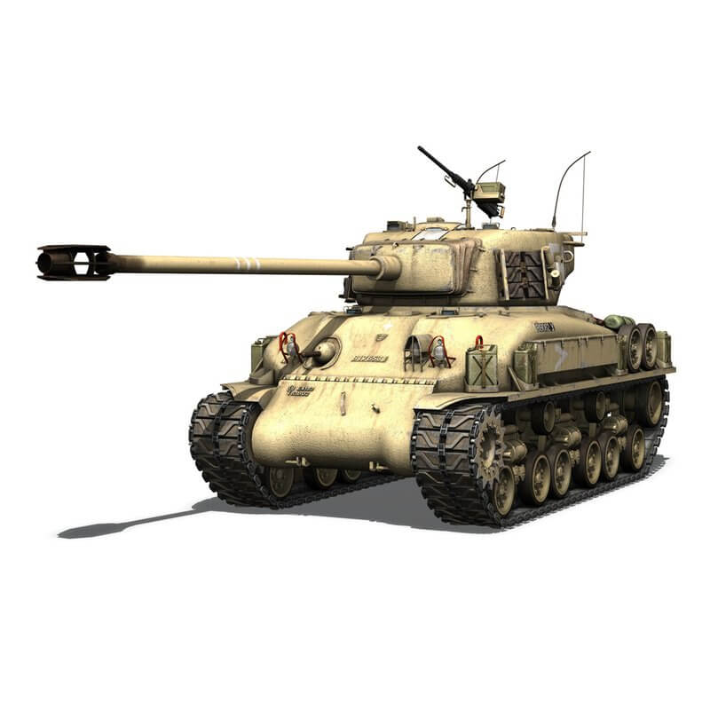 M51 Israel Super Sherman - 51 3D Model by panaristi