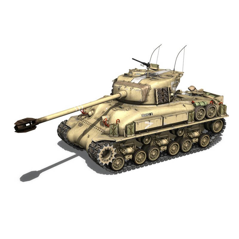 M51 Israel Super Sherman - 51 3D Model by panaristi