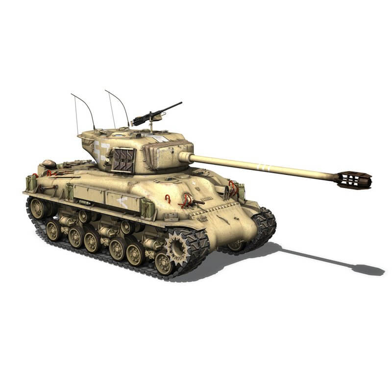 M51 Israel Super Sherman - 51 3D Model by panaristi
