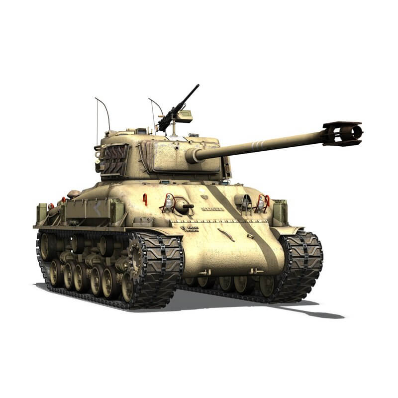 M51 Israel Super Sherman - 51 3D Model by panaristi