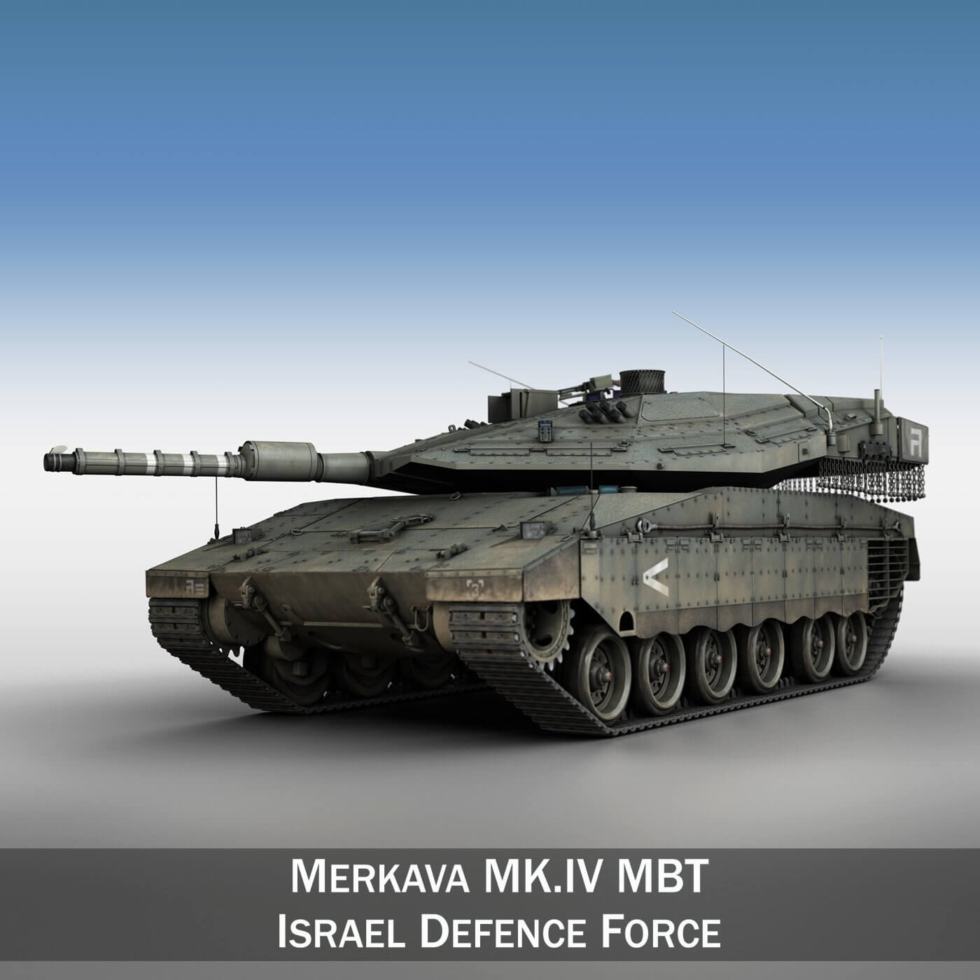 Merkava IV - Israel Defense Forces 3D Model by panaristi