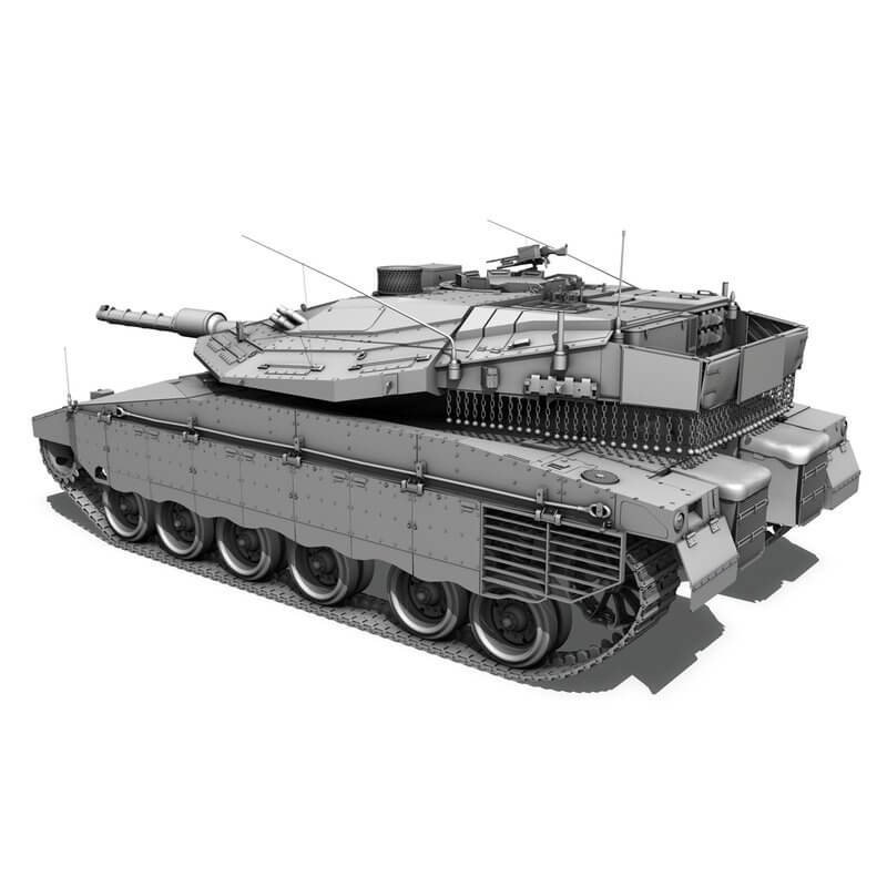 Merkava IV - Israel Defense Forces 3D Model by panaristi