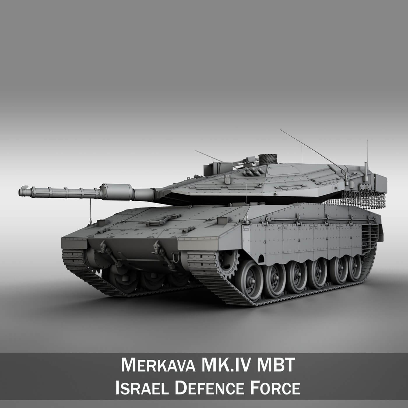 Merkava IV - 3D Model by panaristi