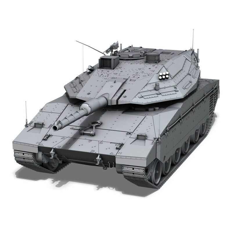 Merkava IV - 3D Model by panaristi