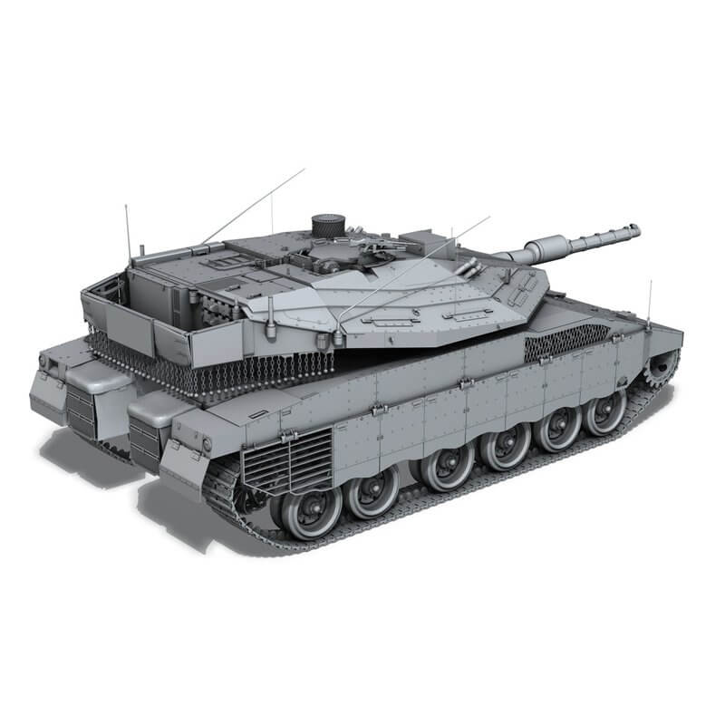 Merkava IV - 3D Model by panaristi