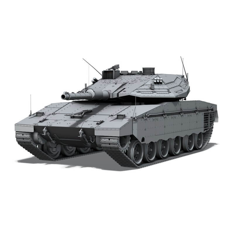 Merkava IV - 3D Model by panaristi