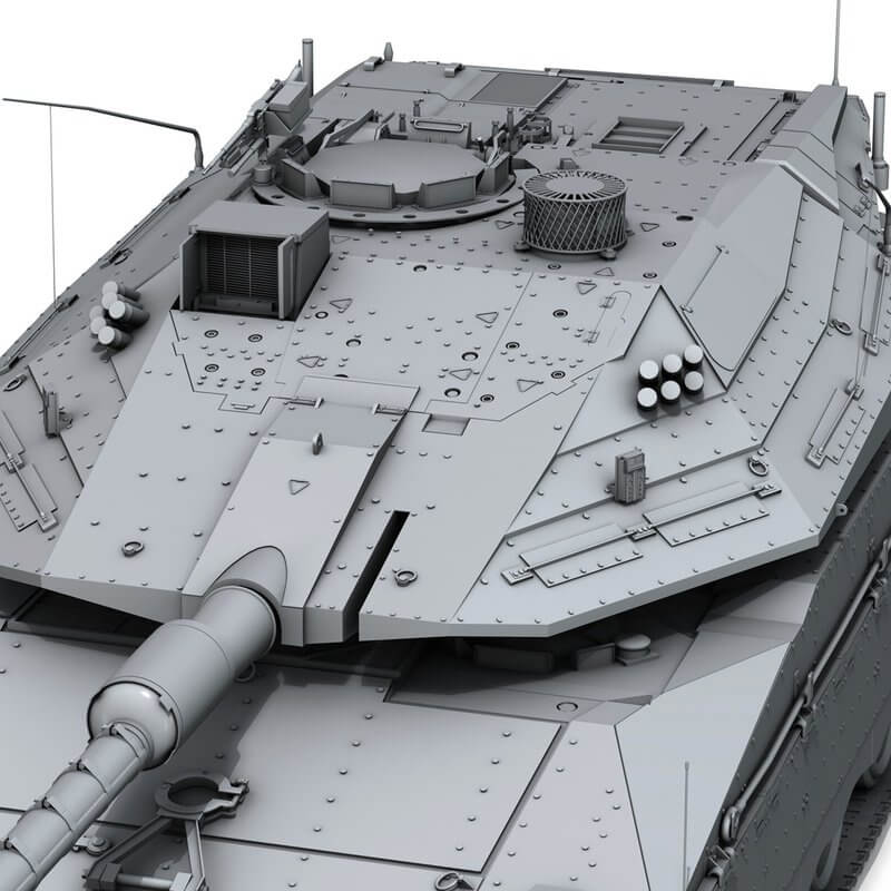 Merkava IV - 3D Model by panaristi