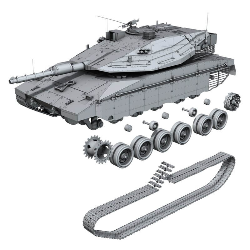 Merkava IV - 3D Model by panaristi