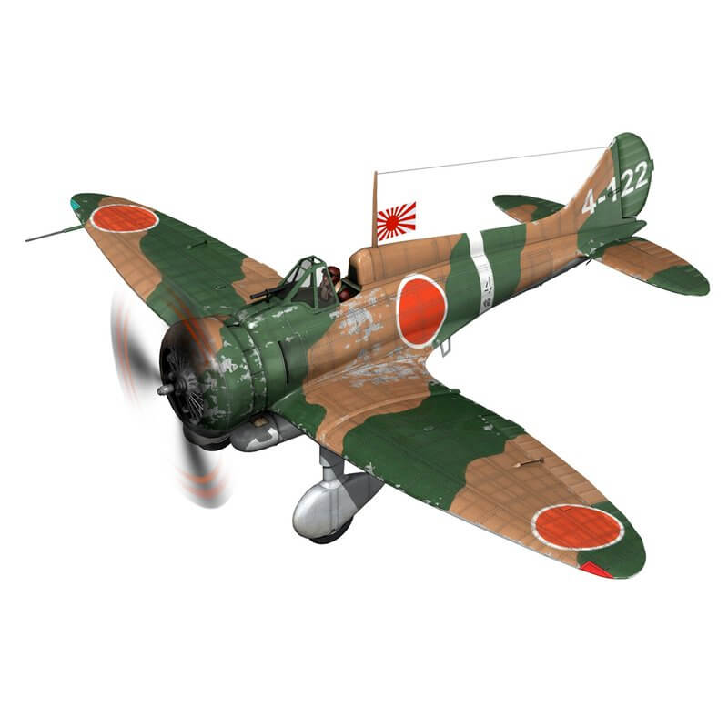 Mitsubishi A5M2 Type96 - Claude 3D Model by panaristi