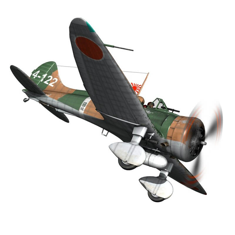 Mitsubishi A5M2 Type96 - Claude 3D Model by panaristi