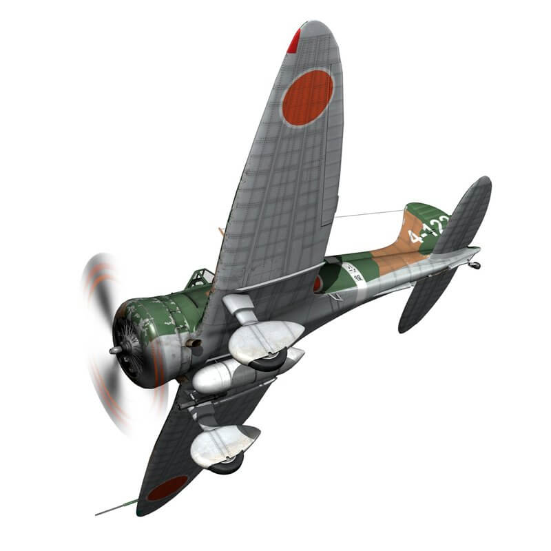 Mitsubishi A5M2 Type96 - Claude 3D Model by panaristi