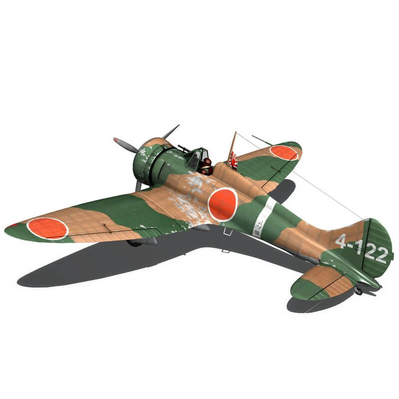 Mitsubishi A5M2 Type96 - Claude 3D Model by panaristi