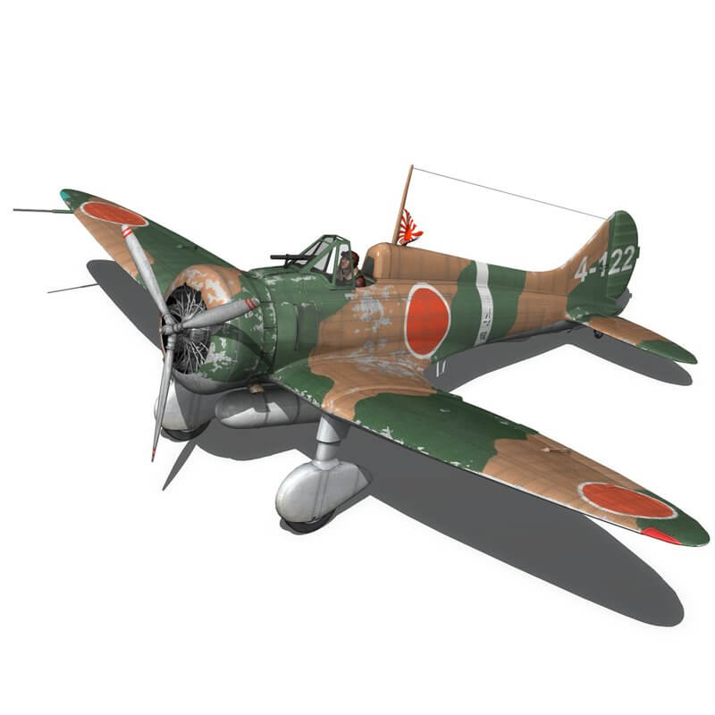 Mitsubishi A5M2 Type96 - Claude 3D Model by panaristi