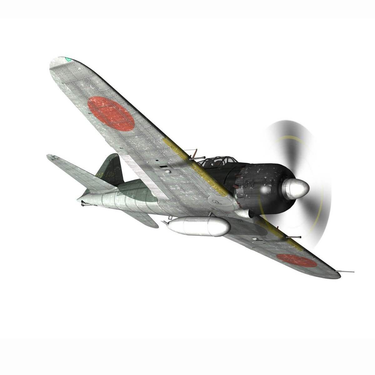 Mitsubishi A6M5 Zero - 3D Model by panaristi