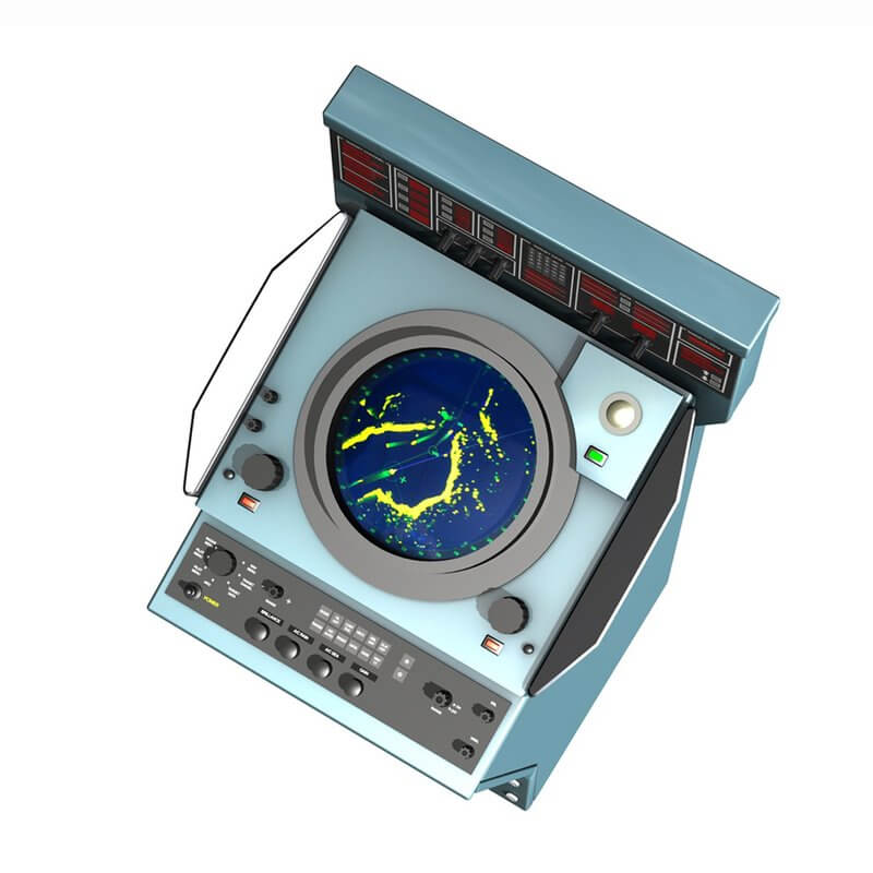 Naval Radar Console - 3D Model by panaristi