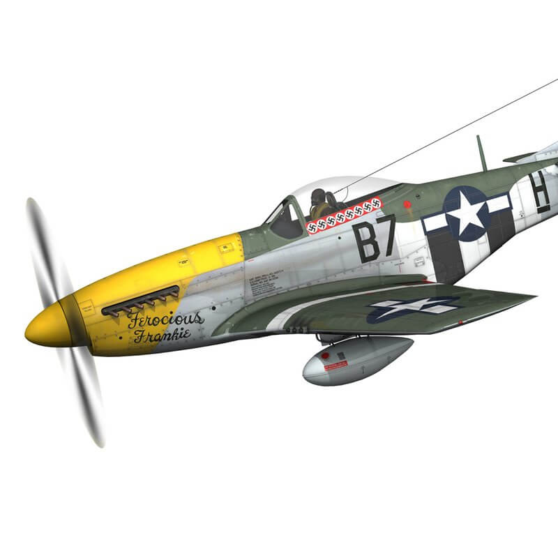 North American P-51D Mustang - Ferocious Frankie 3D Model by panaristi