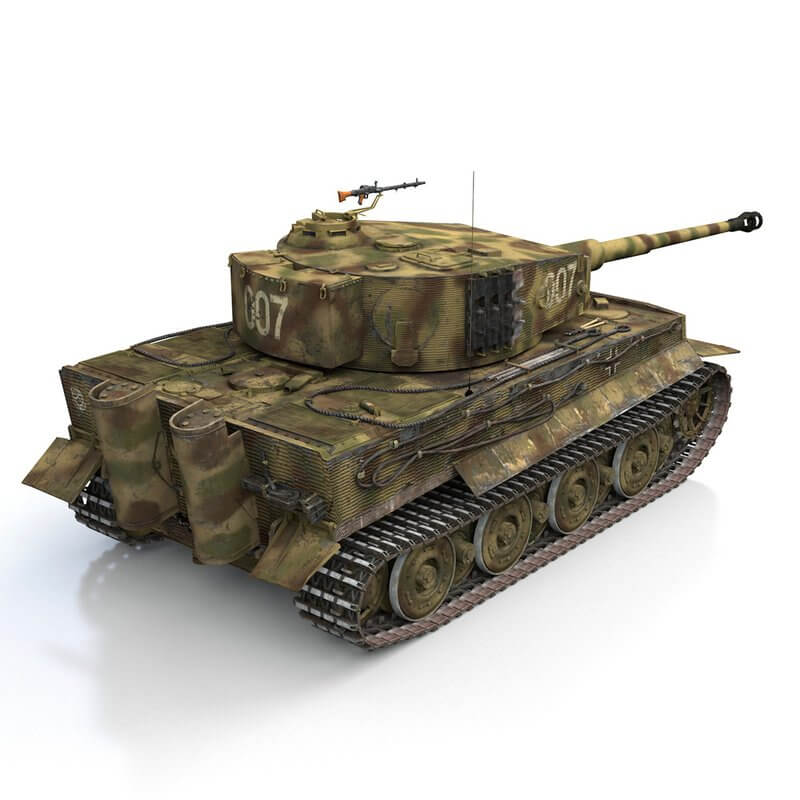 Panzer VI - Tiger - 007 - Late Production 3D Model by panaristi