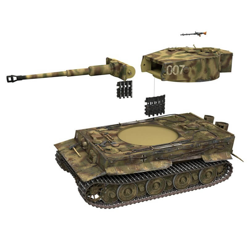 Panzer VI - Tiger - 007 - Late Production 3D Model by panaristi