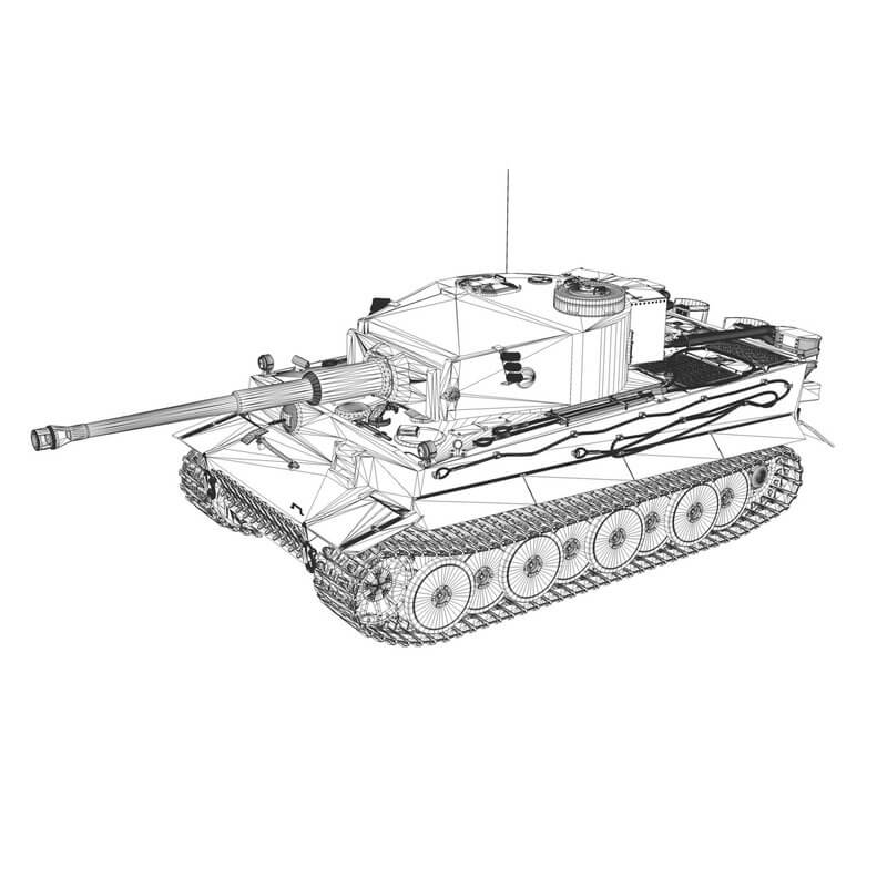 Panzer VI - Tiger - 111 - Early Production 3D Model by panaristi