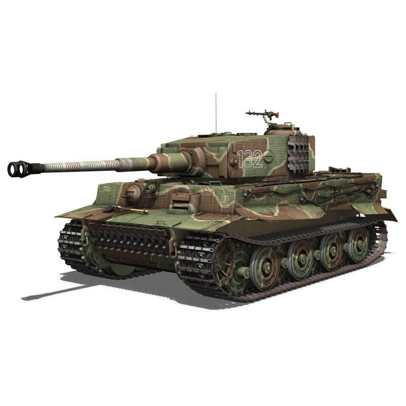 Panzer VI - Tiger - 132 - Late Production 3D Model by panaristi