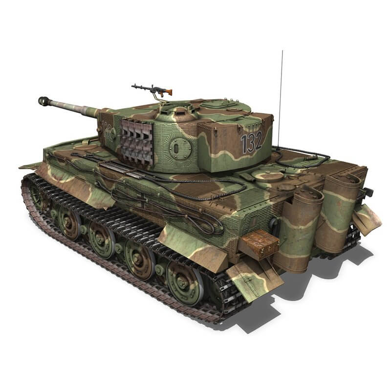 Panzer VI - Tiger - 132 - Late Production 3D Model by panaristi