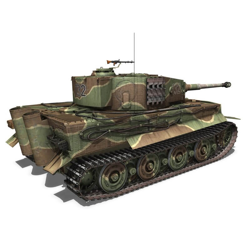 Panzer VI - Tiger - 132 - Late Production 3D Model by panaristi